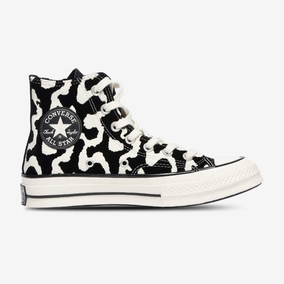 Converse | Shoes | Converse Black And White Patterned Hightops | Poshmark